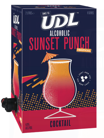 UDL Alcoholic Sunset Punch Tropical 2 Litre Cask | Liberty Liquors