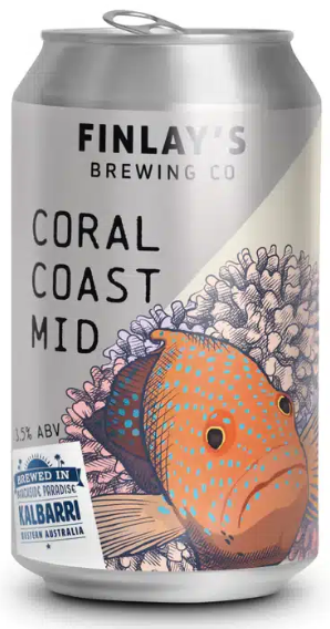 Finlays Brewing Co. Coral Coast Mid 375mL | Liberty Liquors