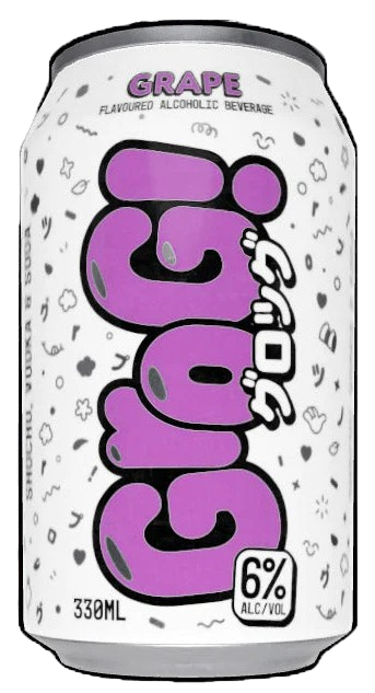 Grog Grape Shochu, Vodka & Soda Can 4 Pack | Liberty Liquors